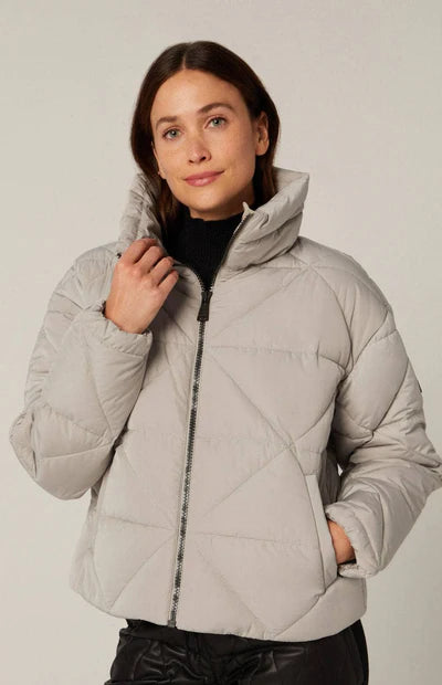 Alta Puffer Jacket- Stone – Blue Ruby